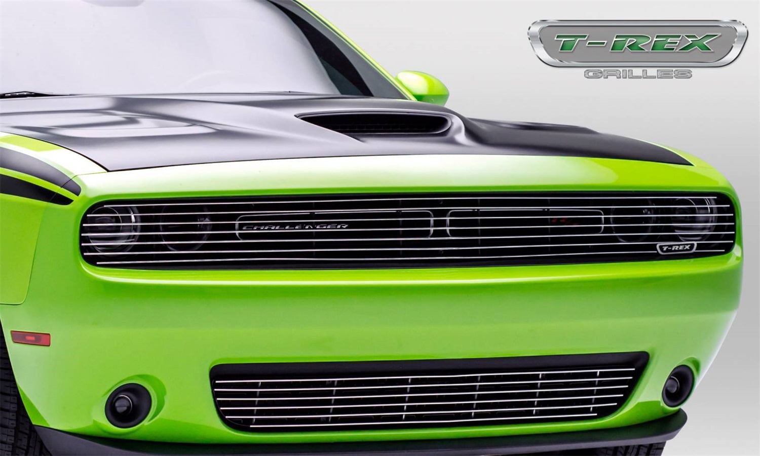 T-Rex Phantom Laser Billet Grille; Horizontal; Aluminum; Polished; 1 P ...
